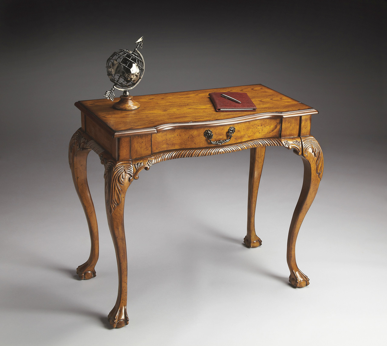Butler Specialty Butler Dupree Vintage Oak Writing Desk Secretary ...