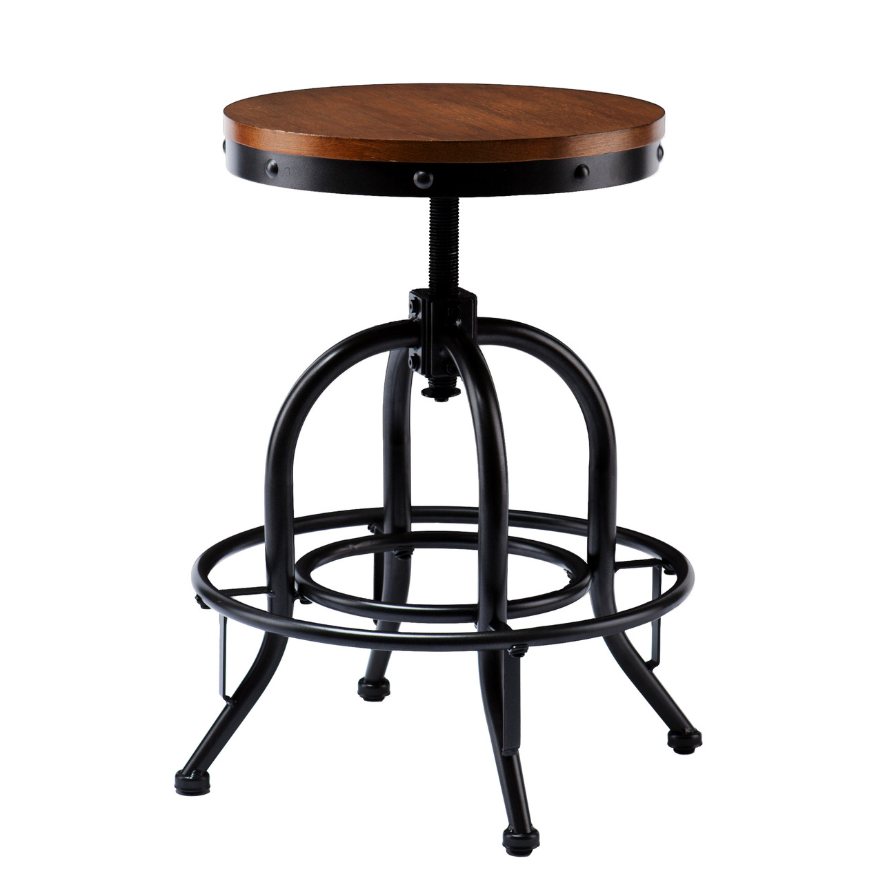 Southern Enterprises Industrial Adjustable Stool in Stools at StudioLX