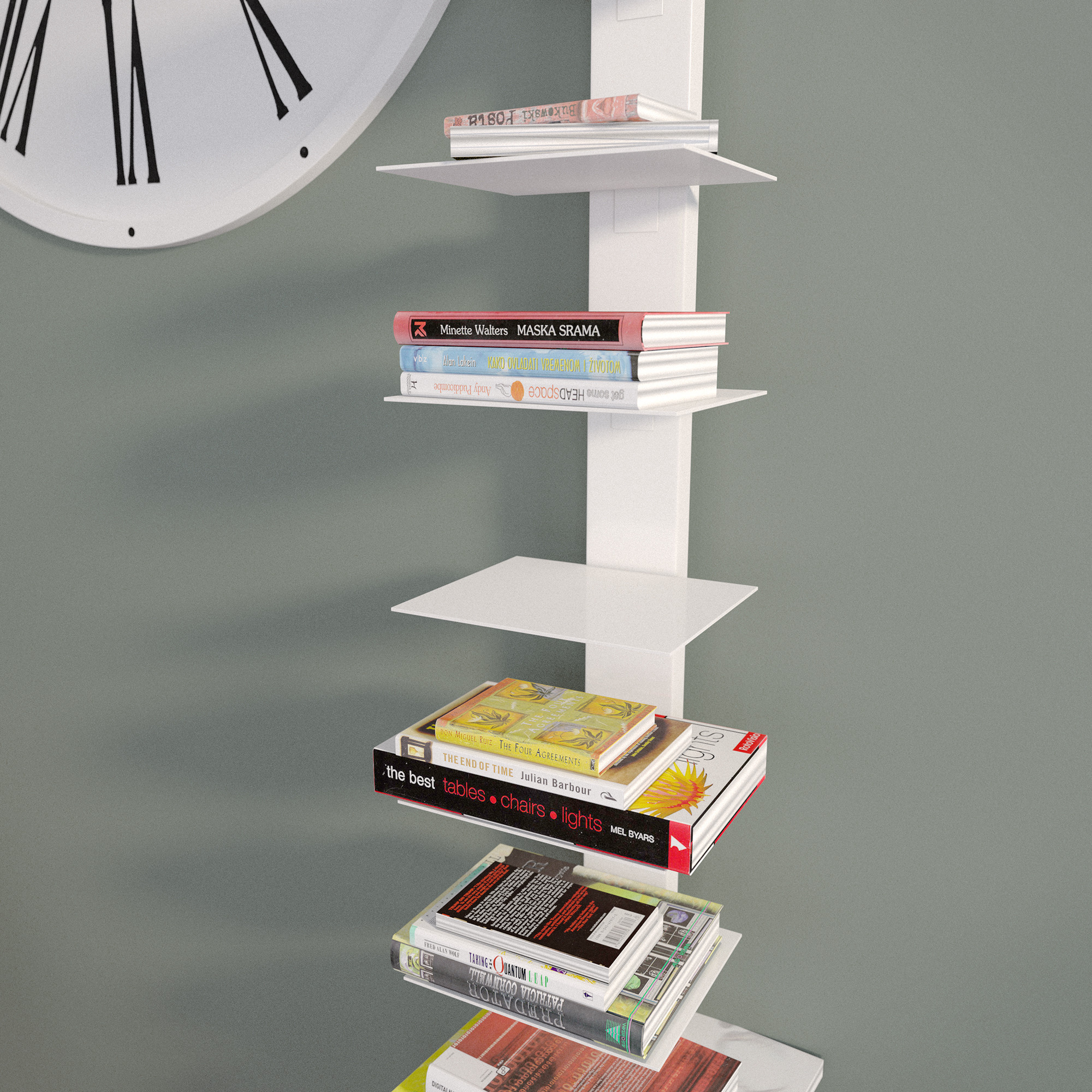 Southern Enterprises Spine Book Tower in Media Cabinets & Towers at ...