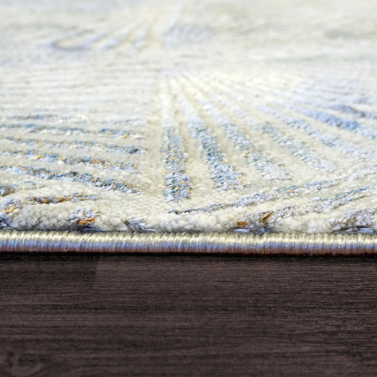 Dynamic Rugs Gold Machine-made 1355 Cream/silver/gold 5.3x7.7 Rectangle ...