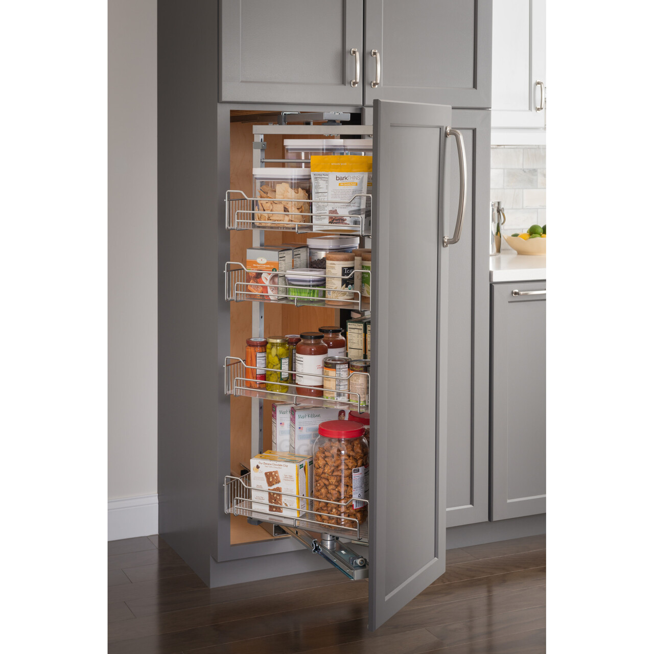 Hardware Resources Wood Pantry Swingout in Pantry Drawers at StudioLX