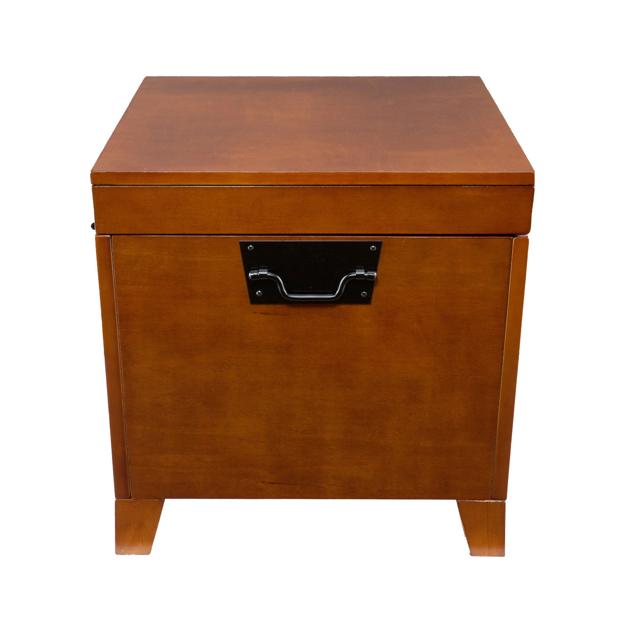 Southern Enterprises Pyramid Trunk Cocktail Table - Mission Oak in ...