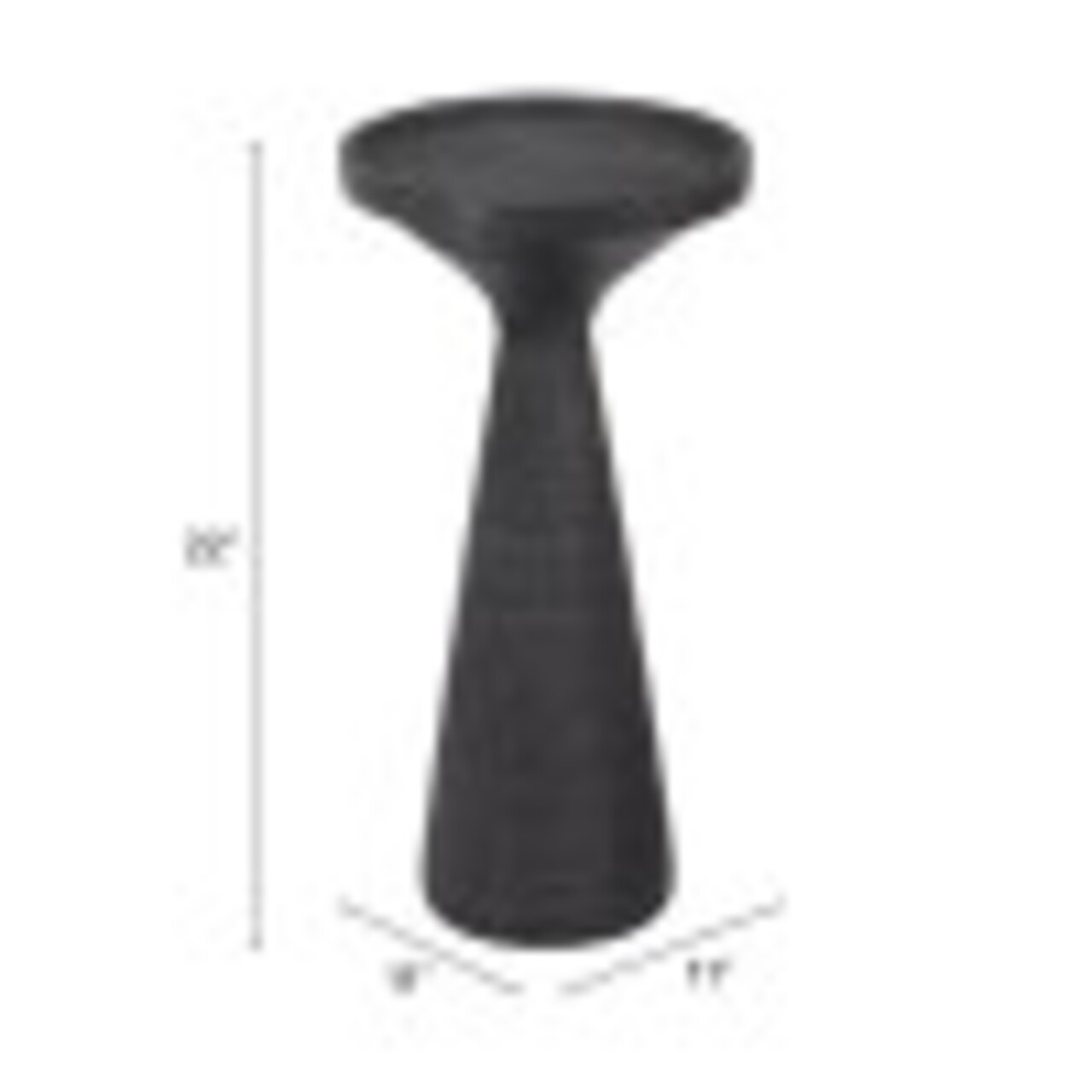 Zuo Modern Omni Side Table Matte Black in End Tables at StudioLX