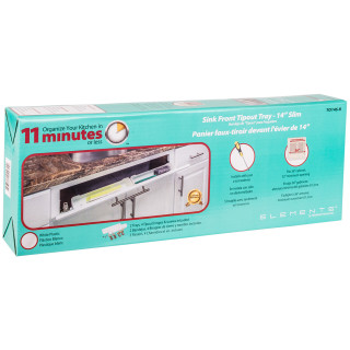 Hardware Resources 14-13/16" Slim Depth Plastic Tip-out Tray Kit For ...