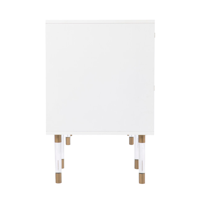 Southern Enterprises Helston White Writing Desk in Home Office Desks at ...