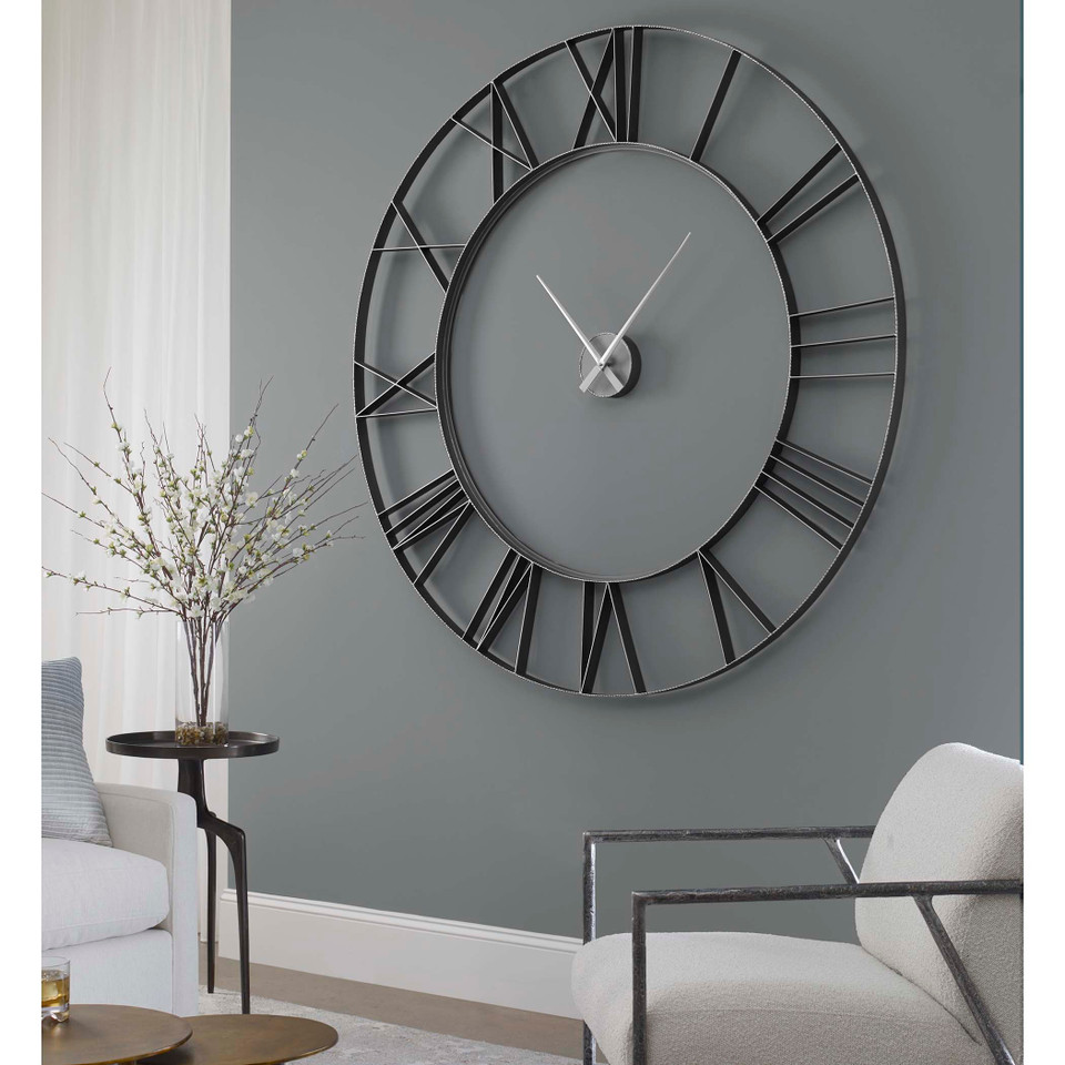 Uttermost Carroway Art Deco Wall Clock in Wall Clocks at StudioLX