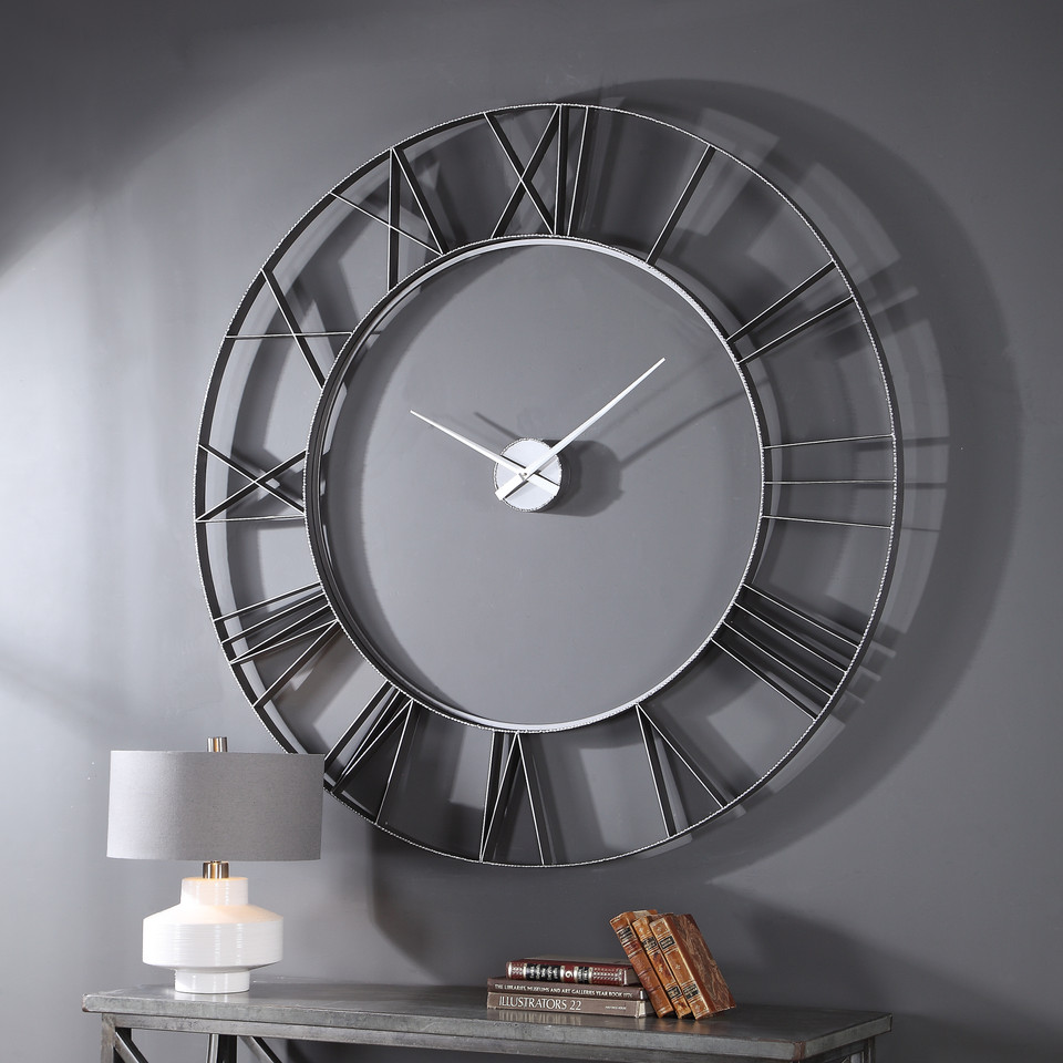 Uttermost Carroway Art Deco Wall Clock in Wall Clocks at StudioLX