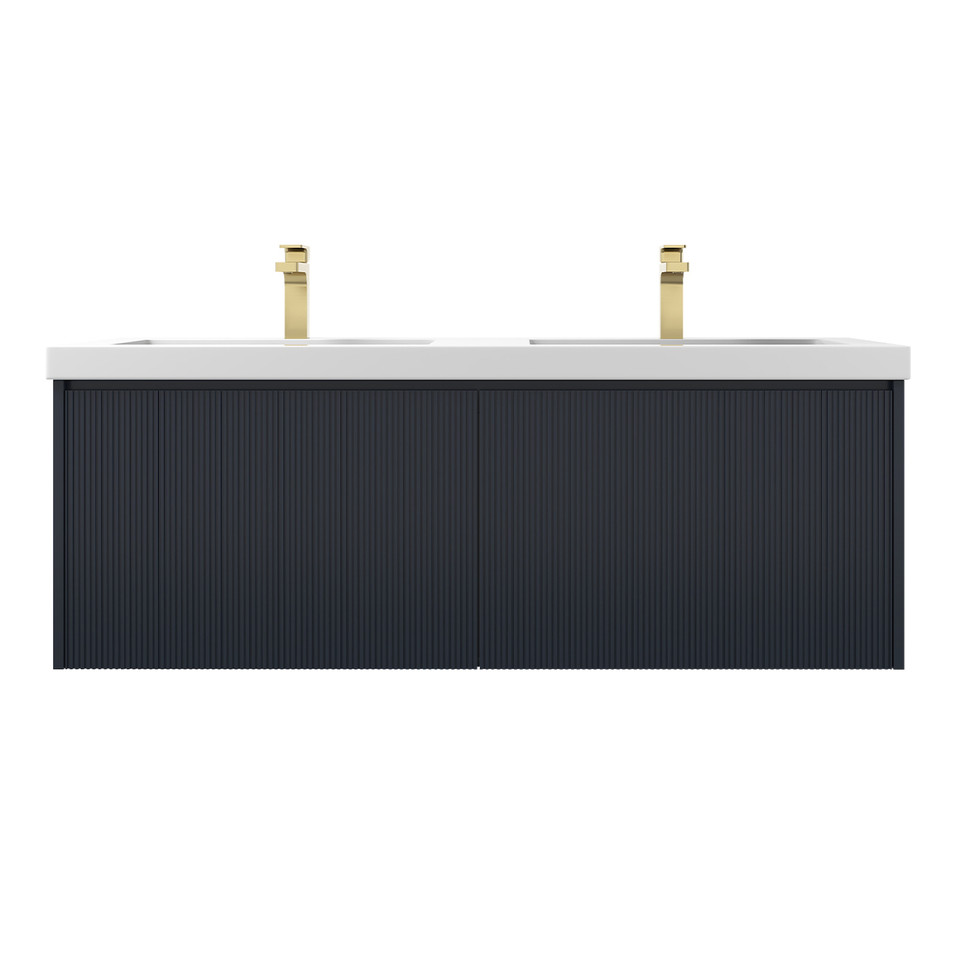 Blossom 60" Floating Bathroom Vanity With Sink - Night Blue in Single ...
