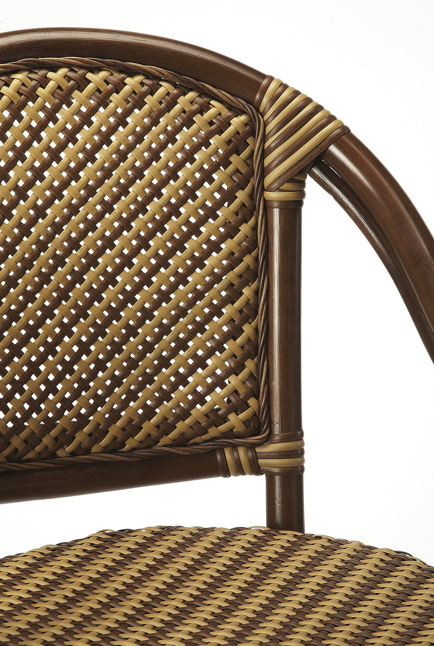 Butler Specialty Butler Renata Rattan Bar Stool Bar Stools - Stationary ...