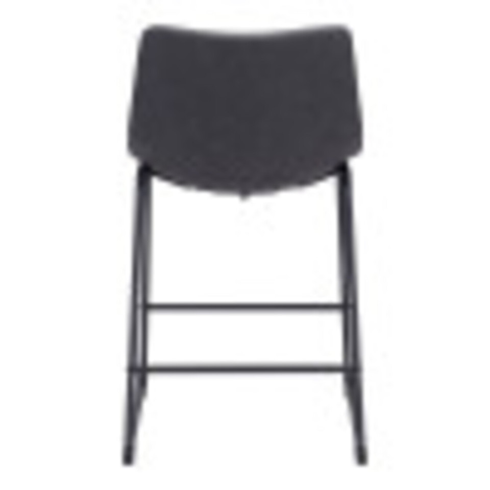 Zuo Modern Smart Counter Chair (set Of 2) Charcoal in Counter Stools at ...