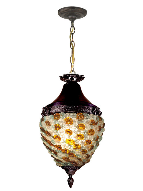 Dale Tiffany Springdale 10.5"w Glass Flower Hanging Fixture in ...