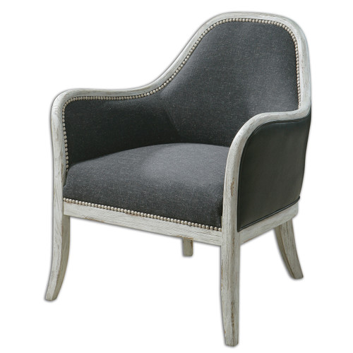 Uttermost Dayla Indigo Accent Chair in Lounge Chairs at StudioLX