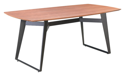 Zuo Modern Fletcher Dining Table Walnut & Black in Dining Tables at ...