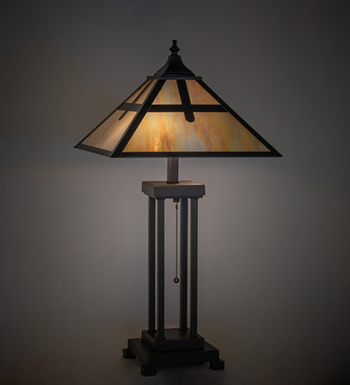 Meyda 26" High Cross Mission Table Lamp in Table Lamps at StudioLX