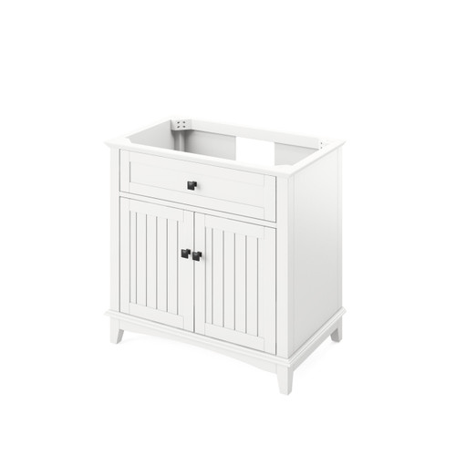 Jeffrey Alexander 36" White Savino Vanity in Single Vanities at StudioLX