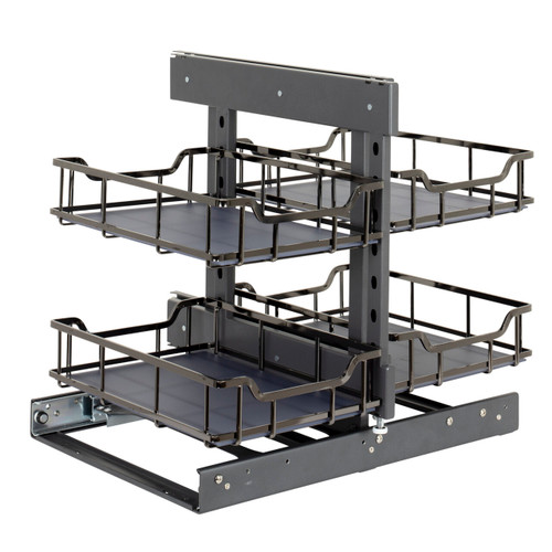 Hardware Resources 15" Black Nickel Storage With Style® Blind Corner ...