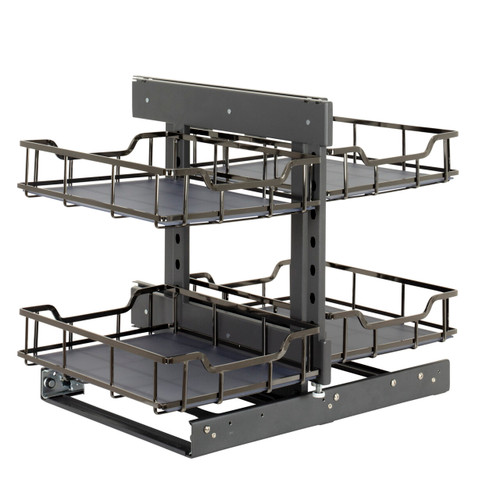 Hardware Resources 18" Black Nickel Storage With Style® Blind Corner ...