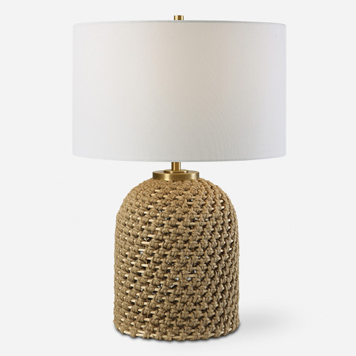 Uttermost Kendari Rope & Rattan Table Lamp in Table Lamps at StudioLX