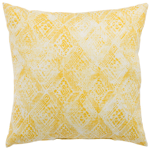 Jaipur Living Darrow Fresco VER144 Ikat Yellow Hand Sewn - 18"x18" 100% ...