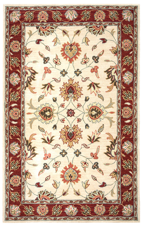 Rizzy Home Valintino VN9666 Beige Hand Tufted Wool - 5' X 8' Rectangle ...