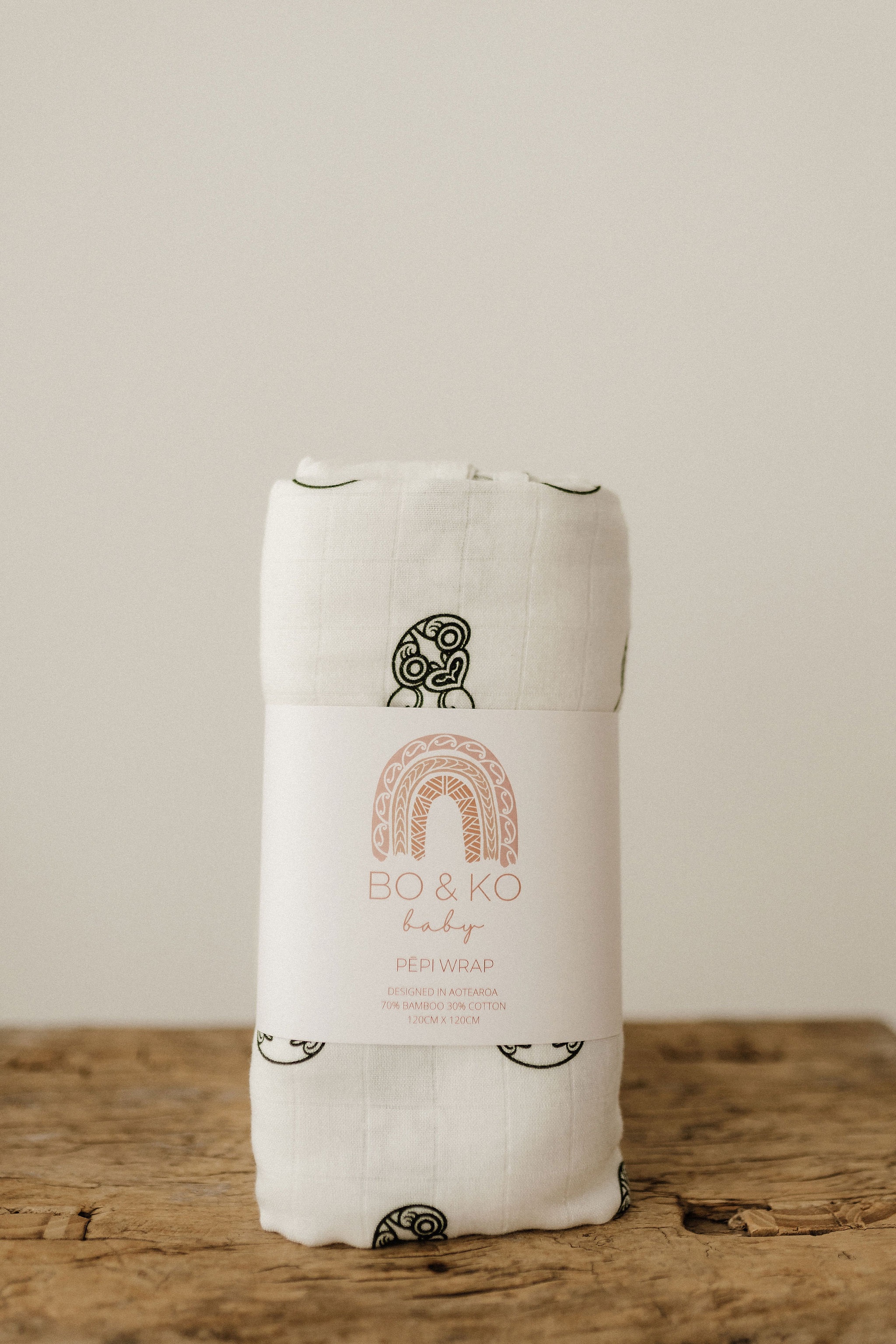 BO & KO Baby Tiki Pepe Wrap | Muslin Swaddles | BO & KO Baby