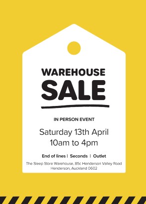 Warehouse Sale - The Sleep Store NZ