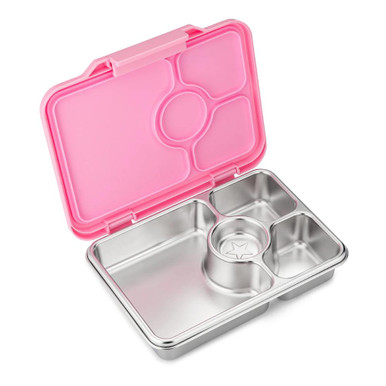 Yumbox Pret Stainless Steel 4 Compartment Bento Lunchbox | Lunch Boxes ...