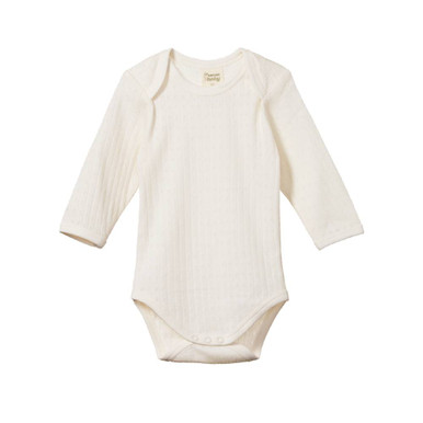 Nature Baby Pointelle Long Sleeve Bodysuit | Bodysuits & Singlets ...