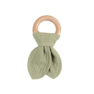 The Sleep Store Muslin & Wood Teether | Comforters & Teethers | The ...