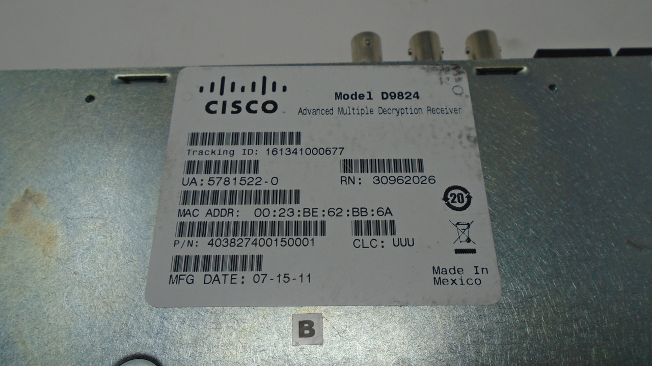 CISCO, Advanced Multiple Decryption Receiver, D9824, 403827400150001 ...