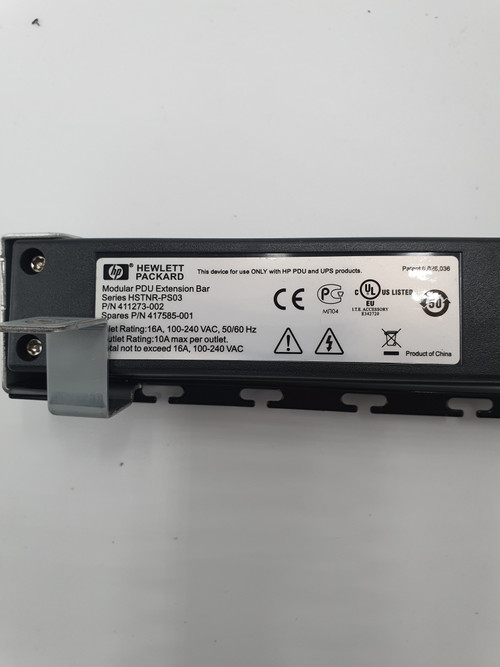 HP, Modular PDU Extension Bar, HSTNR-PS03, 411273-002 - Mountainview ...