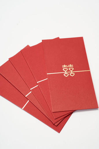 Minimalistic Double Happiness Red Envelopes
