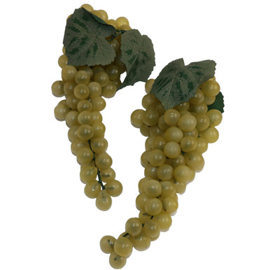 Fake Grapes Green Long Bunch (Pack of 2 Bunches)