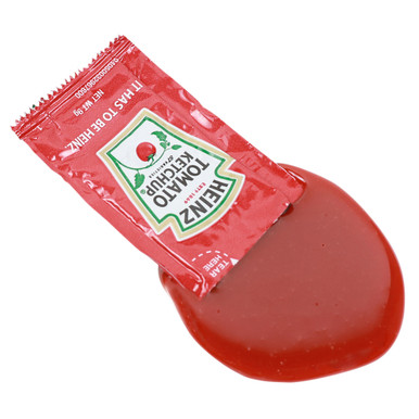 Fake Seat Saver Ketchup Pack Spill