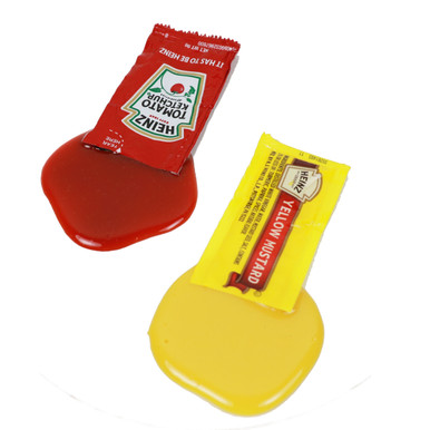 Fake Mustard & Ketchup Seat Saver Spills