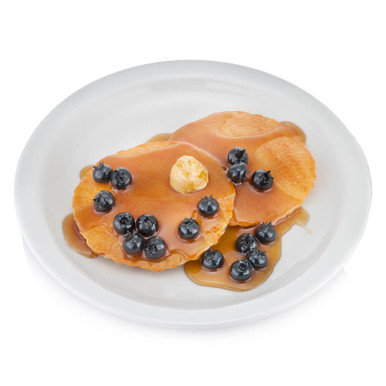 Fake Breakfast Plate - Pancakes - Blueberry