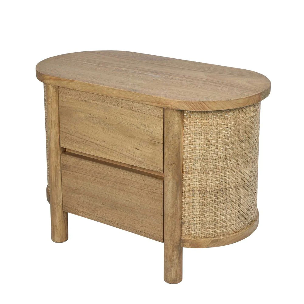Coolum Oak Bedside Table - Natural