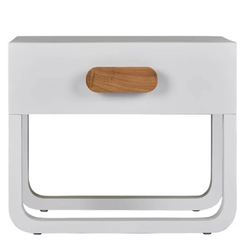 Norma Bedside Table - White