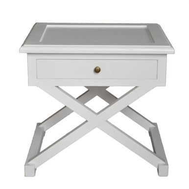 Levi Side Table White