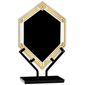 Acrylic Small Infinity Diamond Plaque with Iron Stand - Engrave Tech