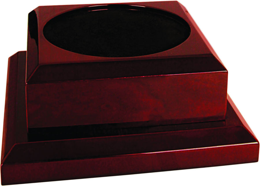 8" Piano Finish Pedestal Bases - Engrave Tech