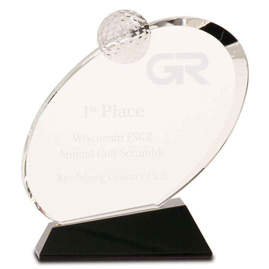 Tall Crystal Diamond Trophy on Clear Base - Engrave Tech