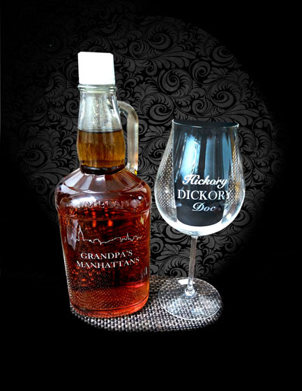 Custom Glass Etching - Whisky 3 - Engrave Tech