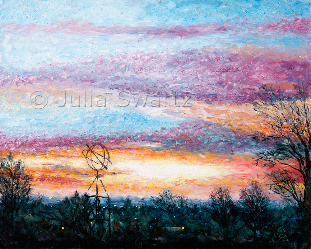 Sunrise Landscape Oil Painting