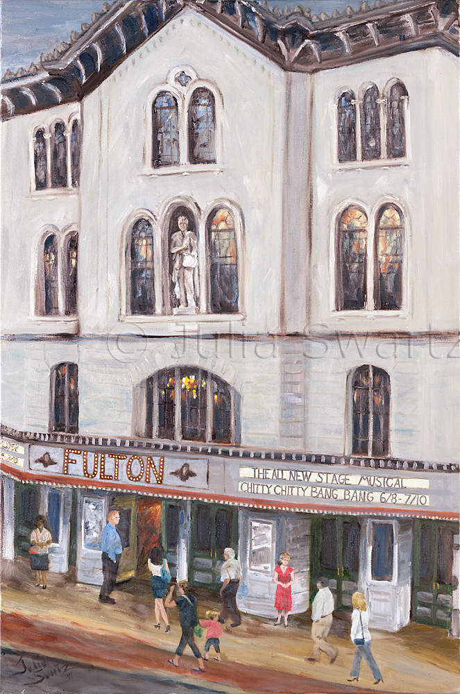 Central Market Oil Painting
