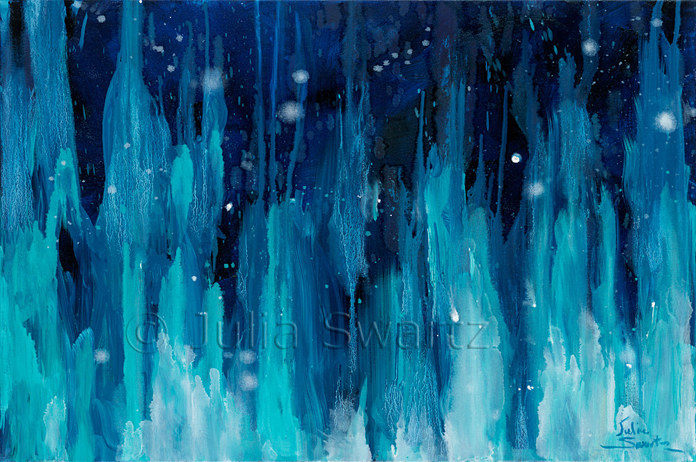 Aurora - Abstract Oil Painting - Julia Swartz Art Gallery