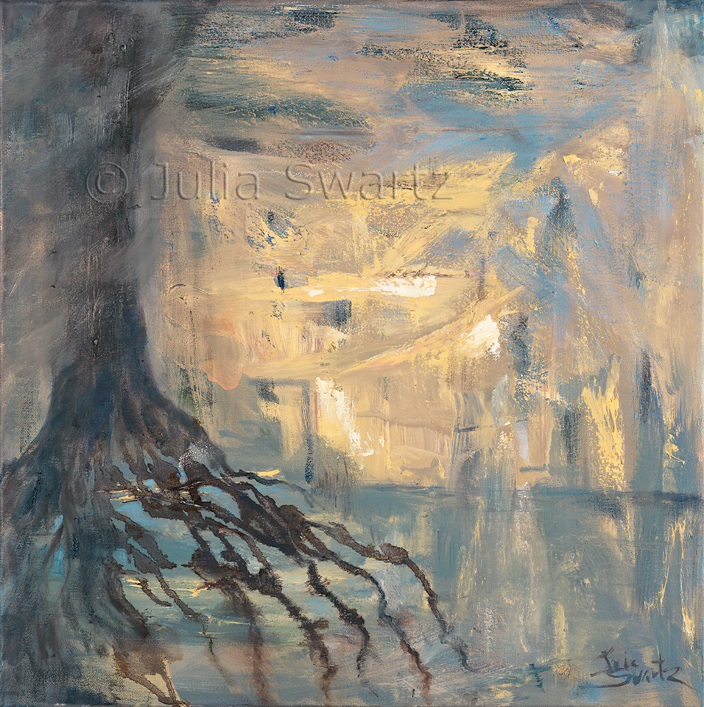 Roots Run Deep Abstract Oil Painting