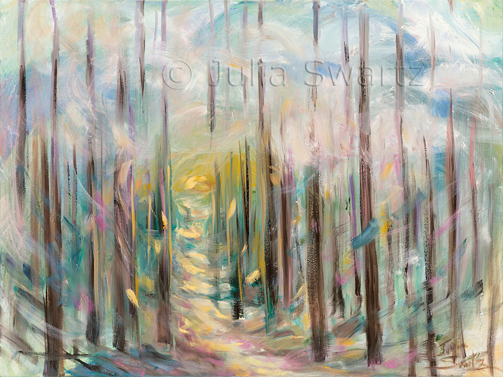 Light My Path Abstract Oil Painting