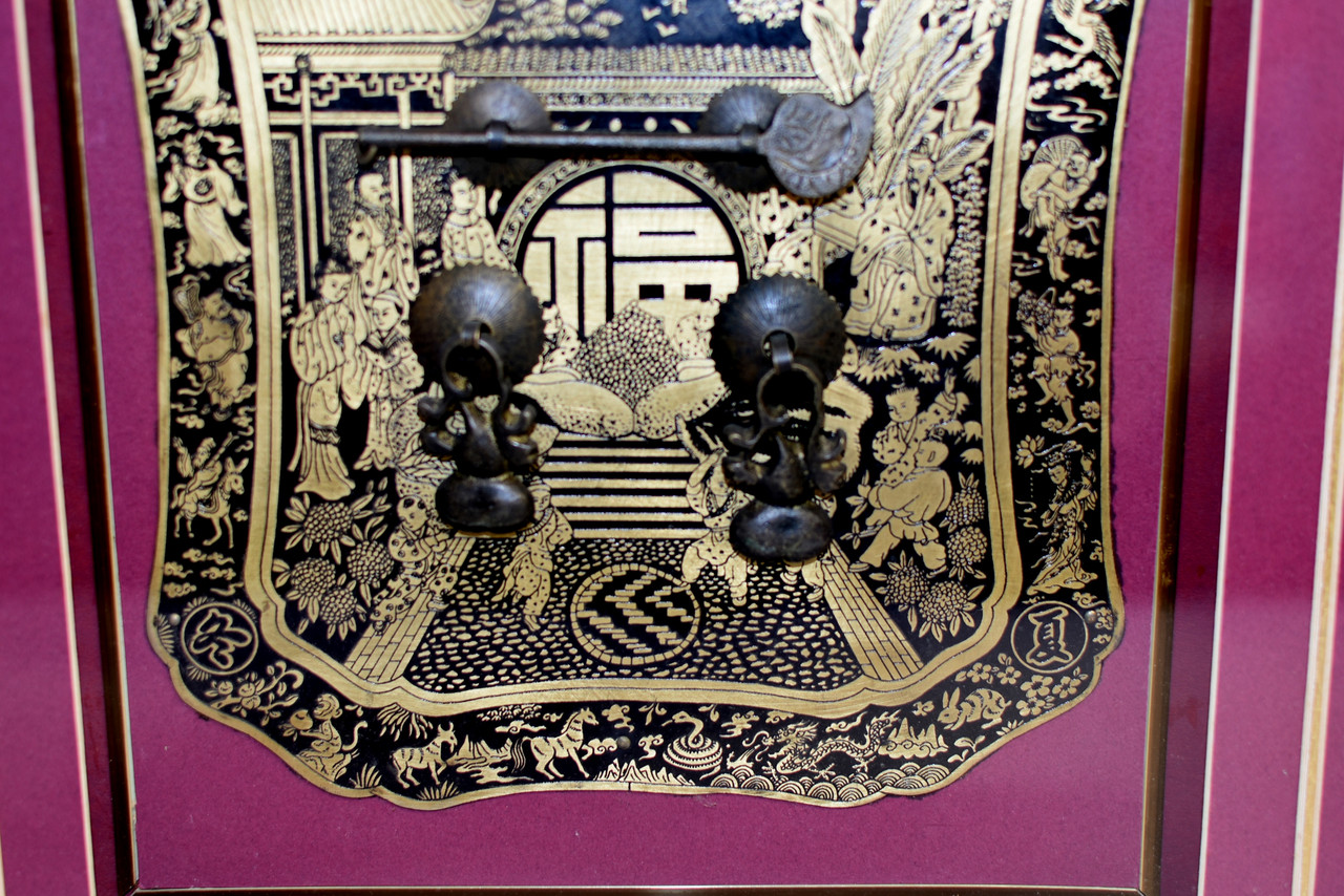 Vintage Hardware Good Fortune Shadow Box - BAO ANTIQUES