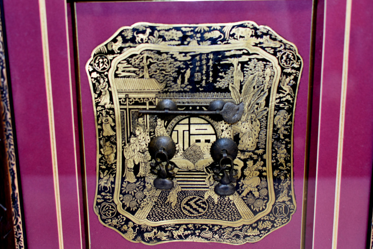 Vintage Hardware Good Fortune Shadow Box - BAO ANTIQUES